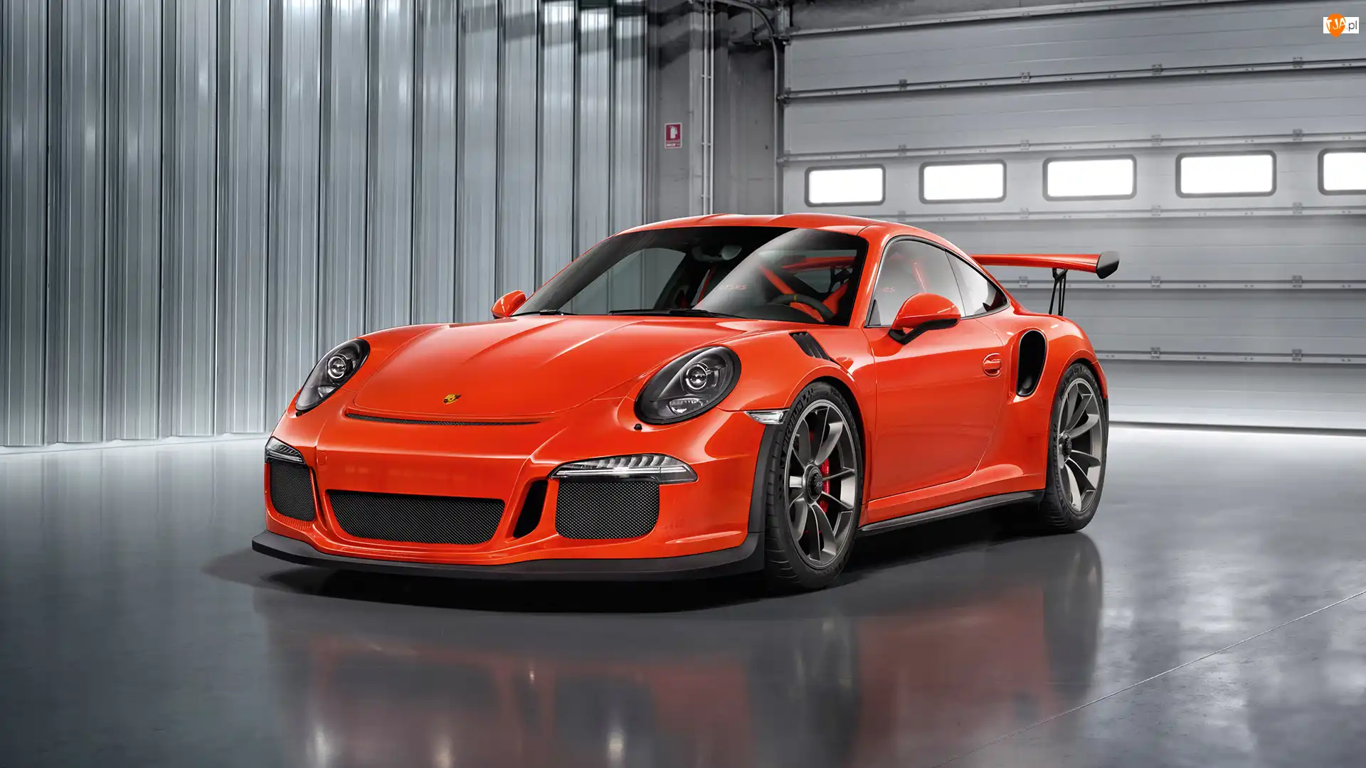 Samoch d Porsche 911 GT3 W Gara u